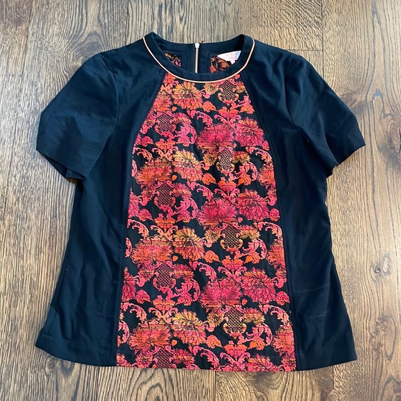 Ted Baker London | Tops | Ted Baker Jacquard Pattern Top | Poshmark